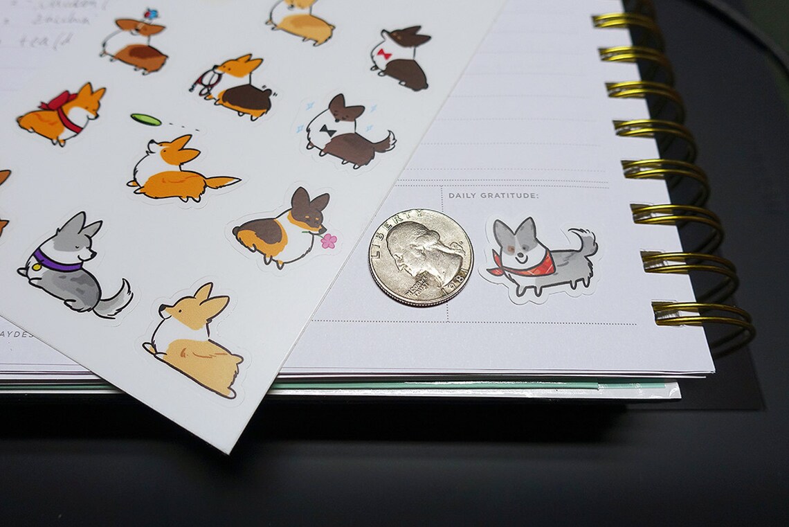 MIXED CORGIS Corgi Things Sticker Sheet Mini Vinyl - Etsy