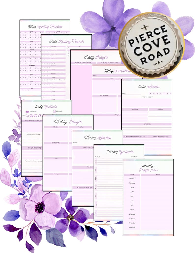 Christian Prayer & Gratitude Journal | 100+ Pages | Editable in Canva ...