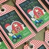 Farm Animals Birthday Party Favors Red Gingham Tags Barnyard Labels ...