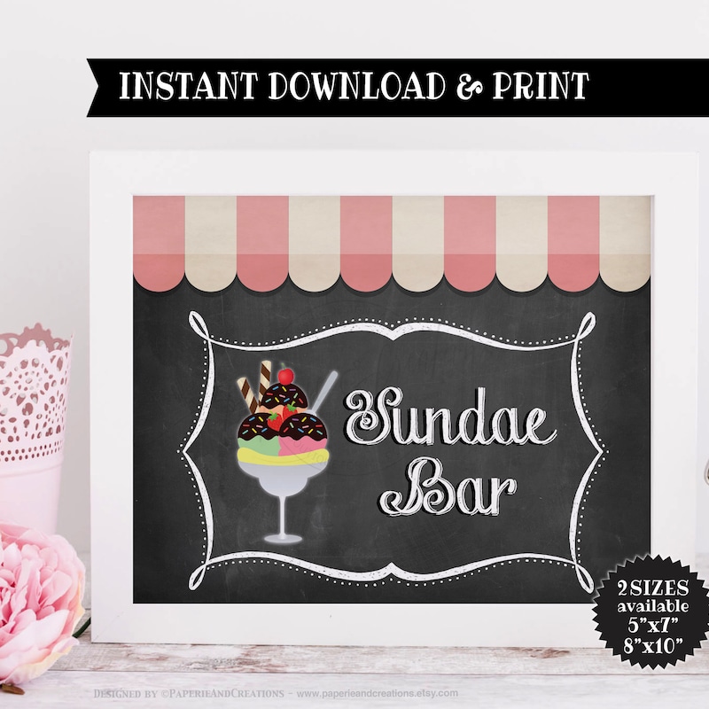 Sundae Bar - Etsy