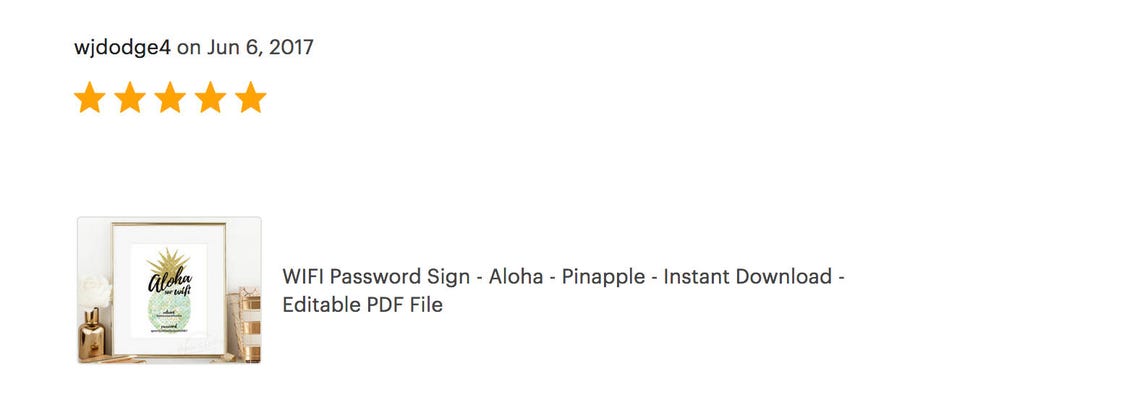 WIFI Password Sign Aloha Pineapple Hawaiian Sign Home - Etsy