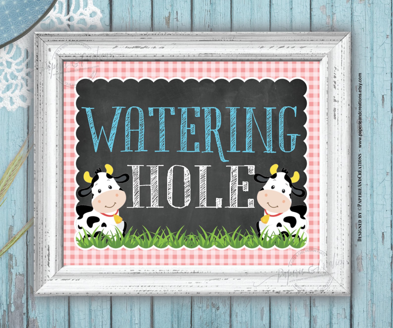 Watering Hole Sign Farm Theme Birthday Party Signs Baby - Etsy