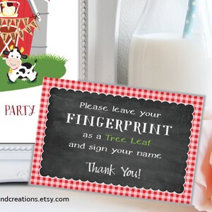 Farm Animals Birthday Guest Sign Tree: Pink Tractor Girl (editable PDF ...