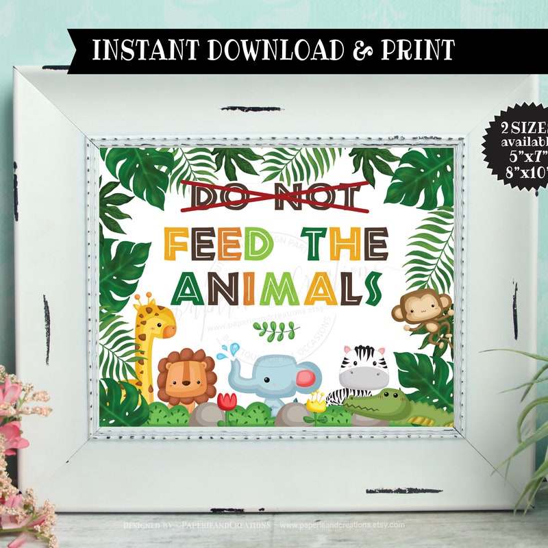 Dont Not Feed the Animals Sign - Etsy