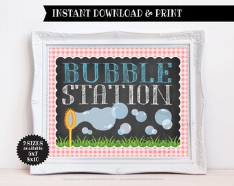 Printable Bubble Birthday Sign - Etsy