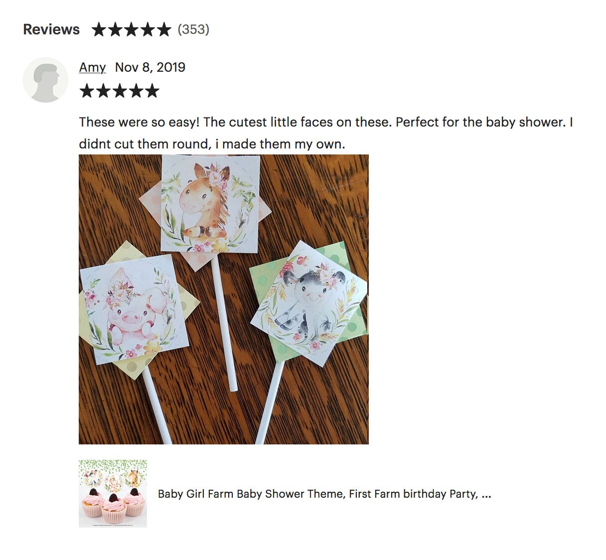 Baby Girl Baby Shower First Farm Animal Birthday Party - Etsy