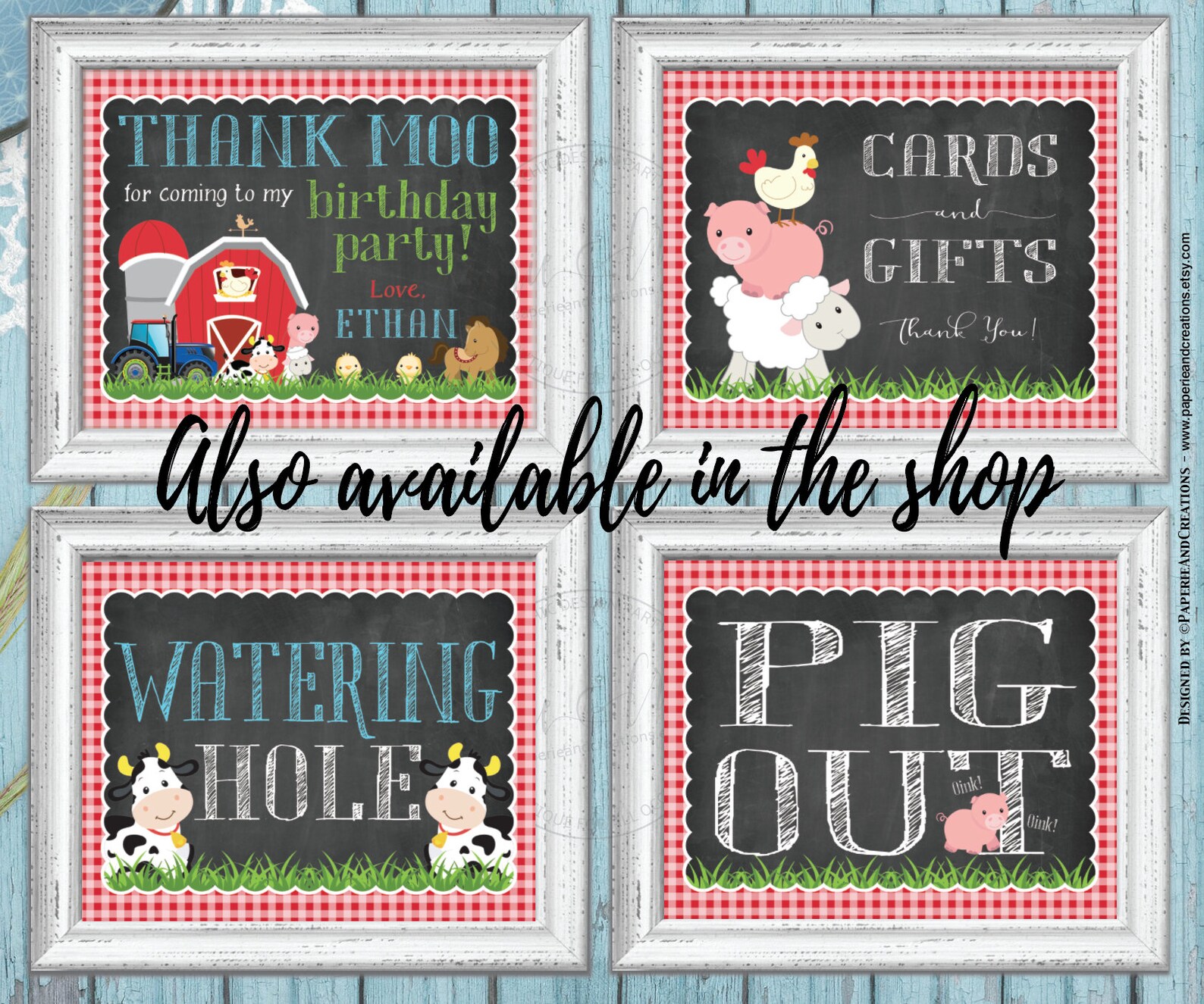 Farm Animals Thank You Sign Thank You for Coming Sign Farm - Etsy