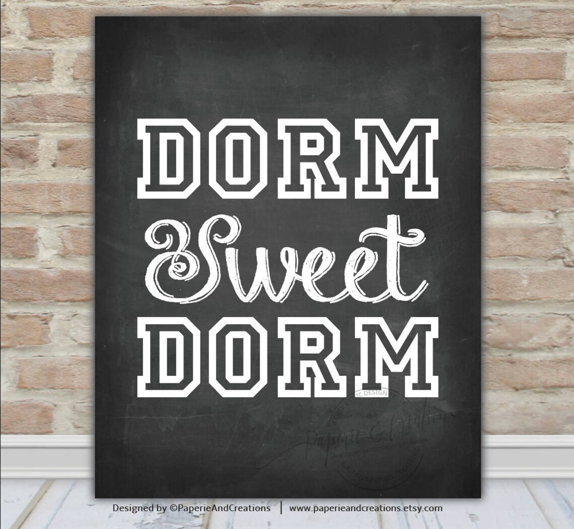 Dorm Sweet Dorm Sign Dorm Decorations Gift Chalkboard - Etsy