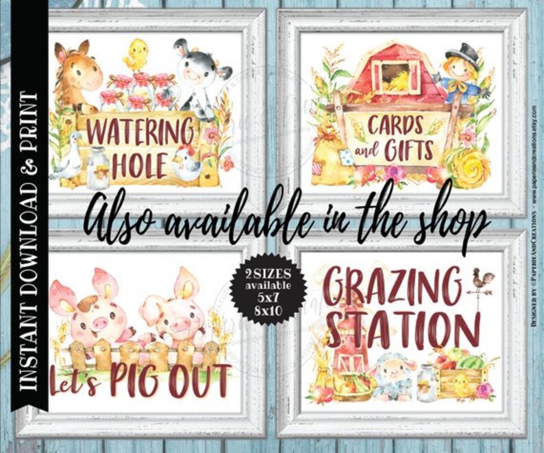 Baby Boy Farm Baby Shower Theme First Farm birthday Farm | Etsy