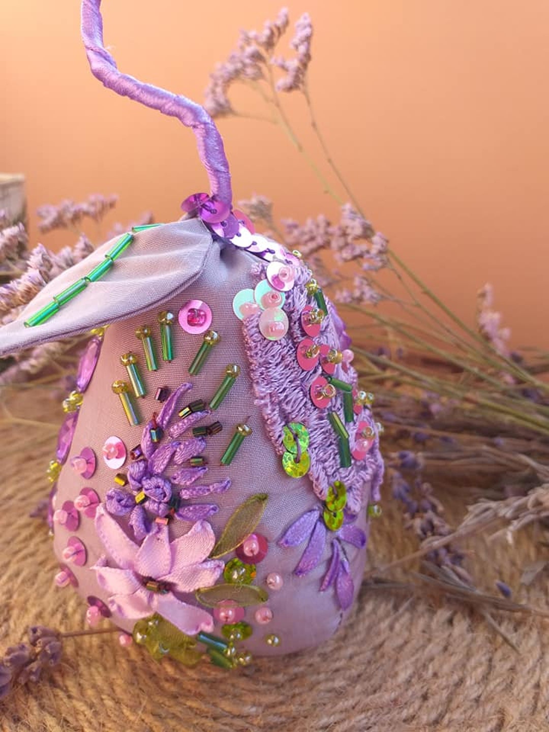 PEAR /purple Pear /embroidered Pear/home Decoration/birthday Gift ...