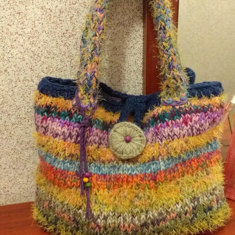 Knit Hand Bag - Etsy