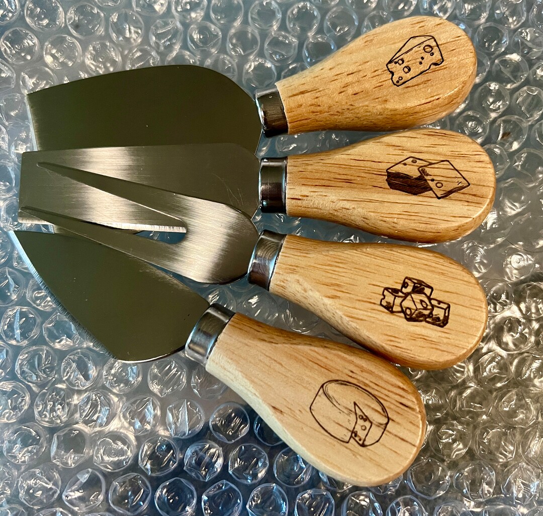 Cheese Knife Set Personalized Custom Charcuterie Wood - Etsy