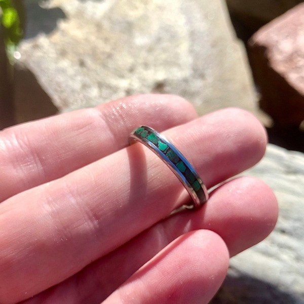 Inlay Ring - Etsy