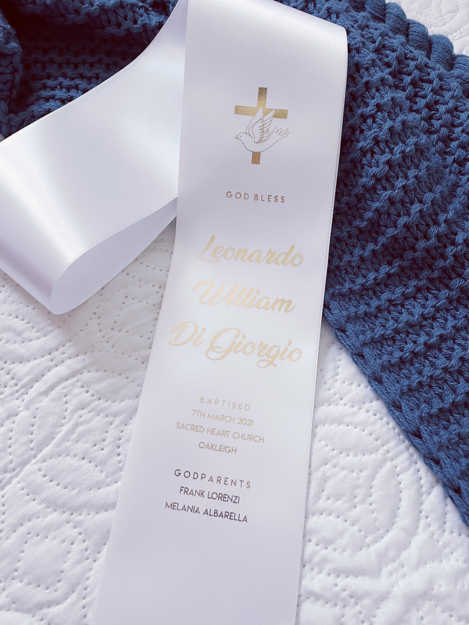 Baptism Stole Christening Stole. Sash | Etsy