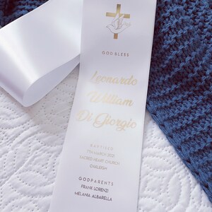 Baptism Stole, Christening Stole. Sash - Etsy