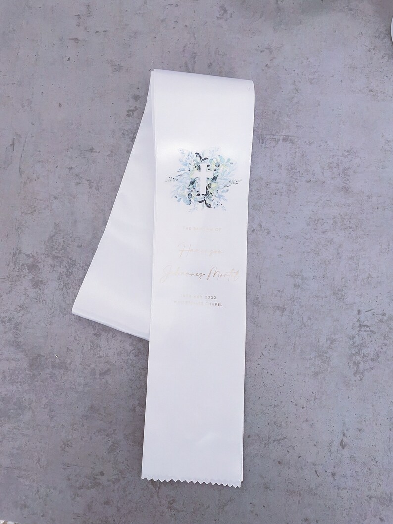 Baptism Stole Christening Stole. Sash | Etsy
