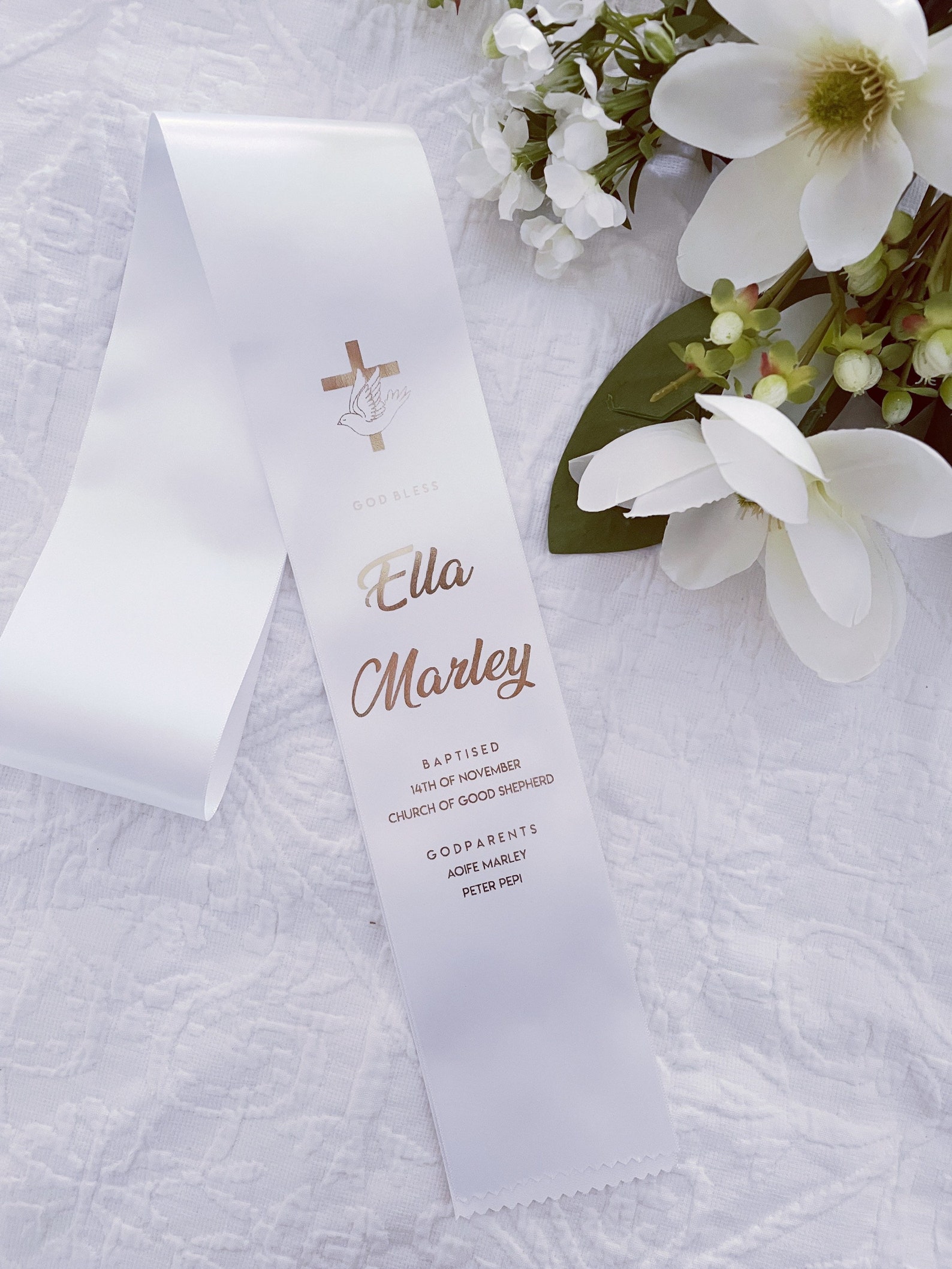 Baptism Stole Christening Stole. Sash | Etsy