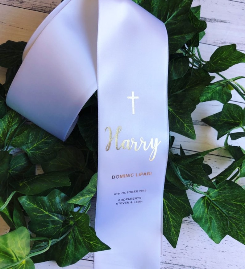 Baptism Stole Christening Stole. Sash | Etsy