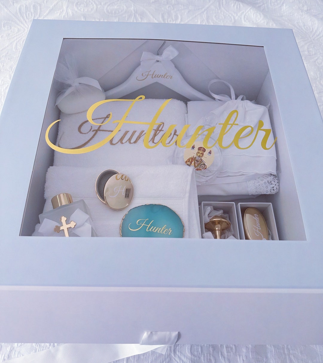 Orthodox Christening Box, Baptism Box. Greek Christening. XL Box - Etsy