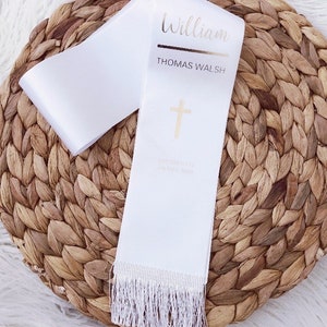 Baptism Stole, Christening Stole. Sash - Etsy