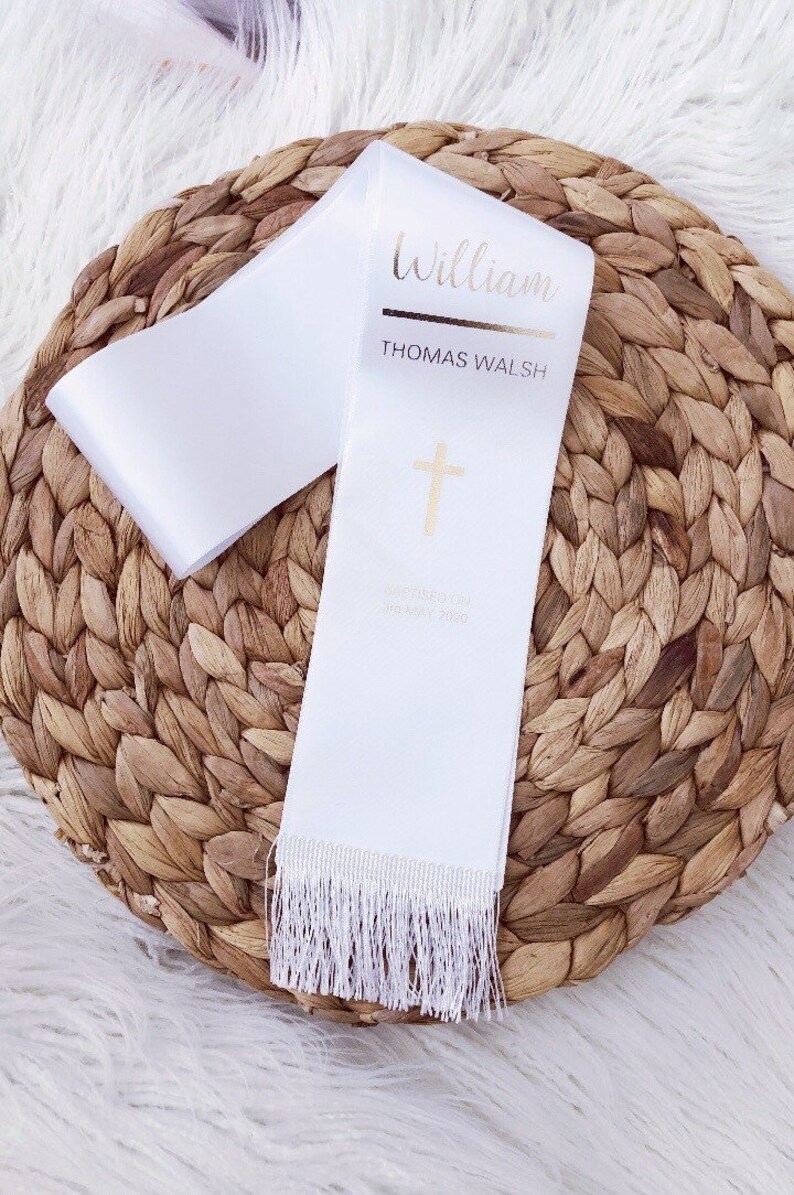 Baptism Stole Christening Stole. Sash | Etsy