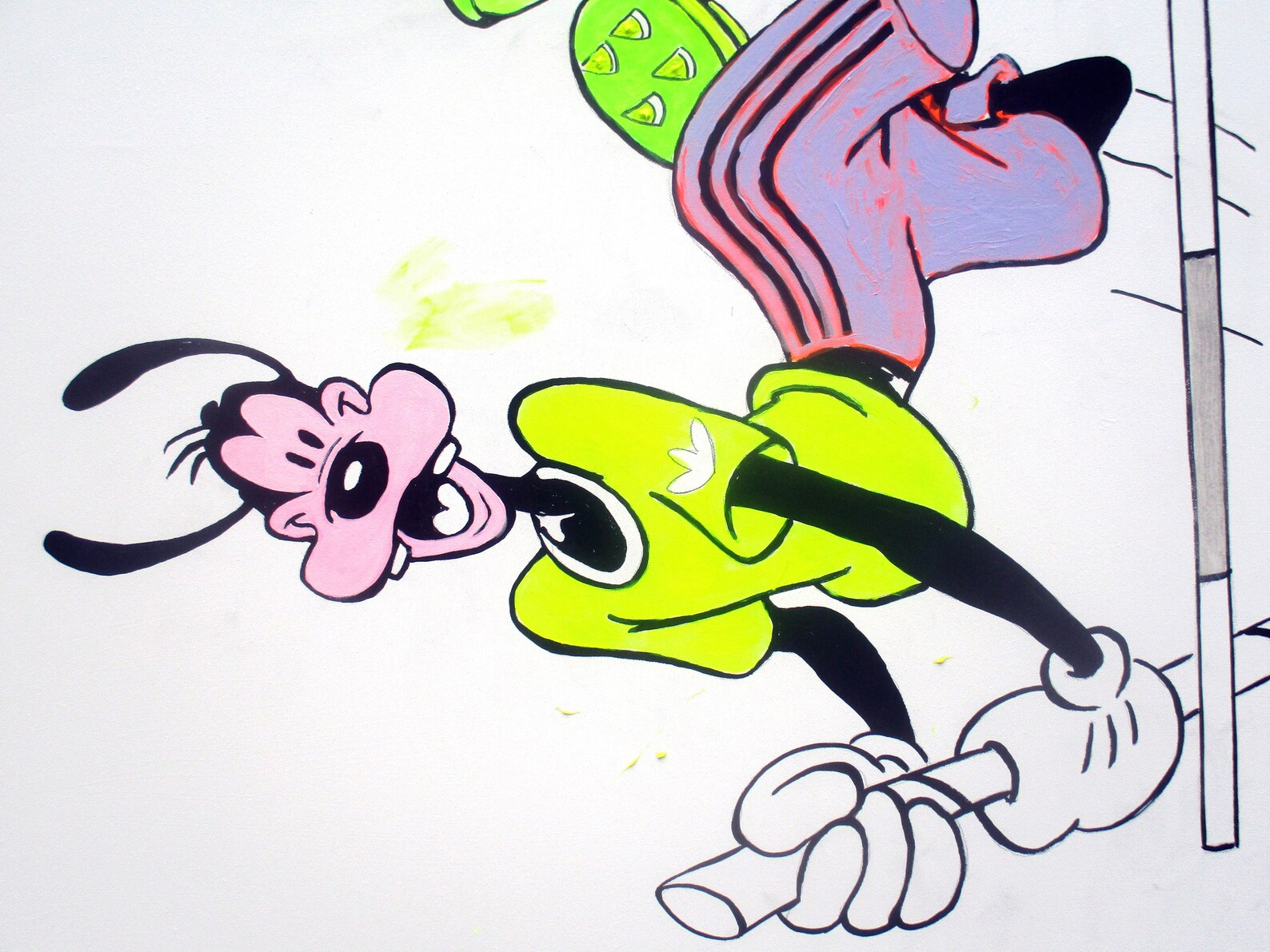 Large Painting Original, Concept Pop Art Painting, Goofy Art, Macintosh ...
