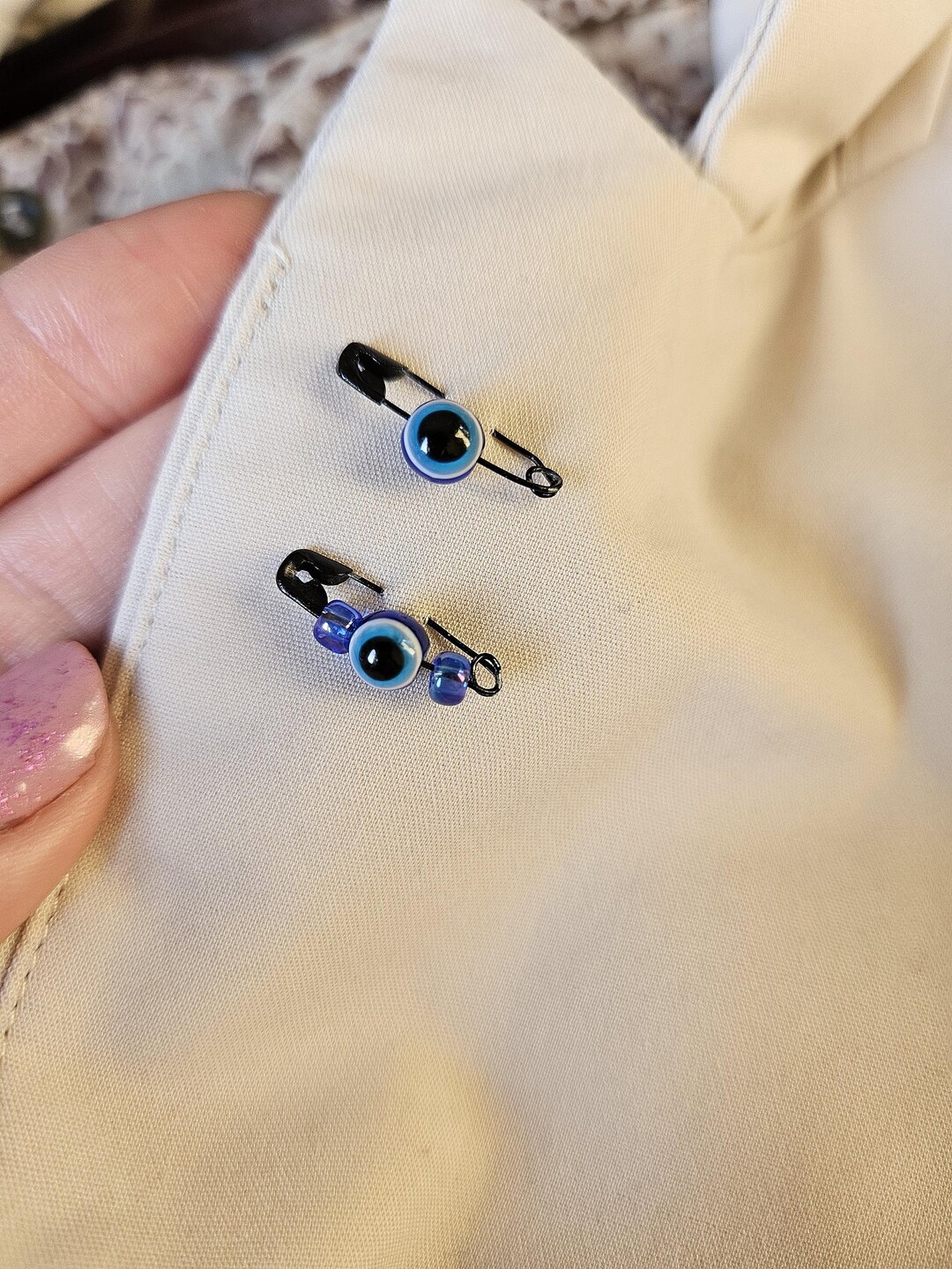 Evil Eye Safety Pin, Evil Eye Small Brooch, Wedding Invitation Favor ...