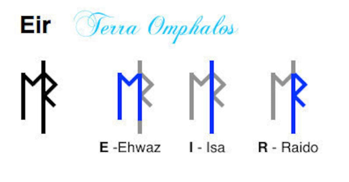 Bind Rune eir Goddess for Good Health - Etsy Australia