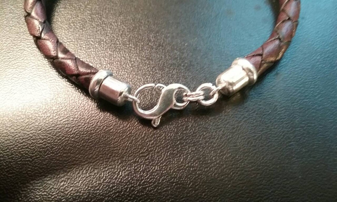 Bali Bracelet-sterling Silver Bracelet-womans Bracelet-leather - Etsy