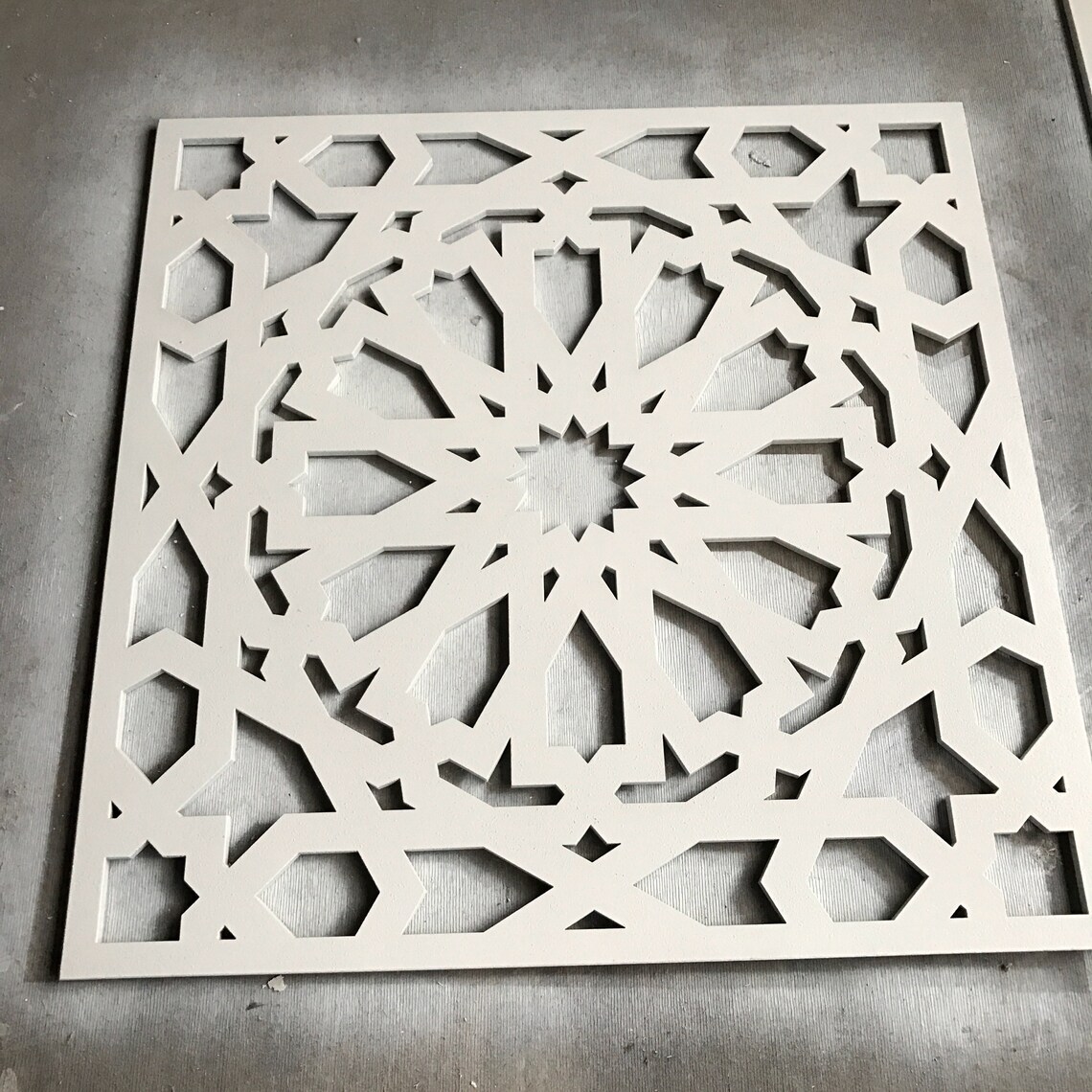 Geomtric Square Wooden Panel - Etsy