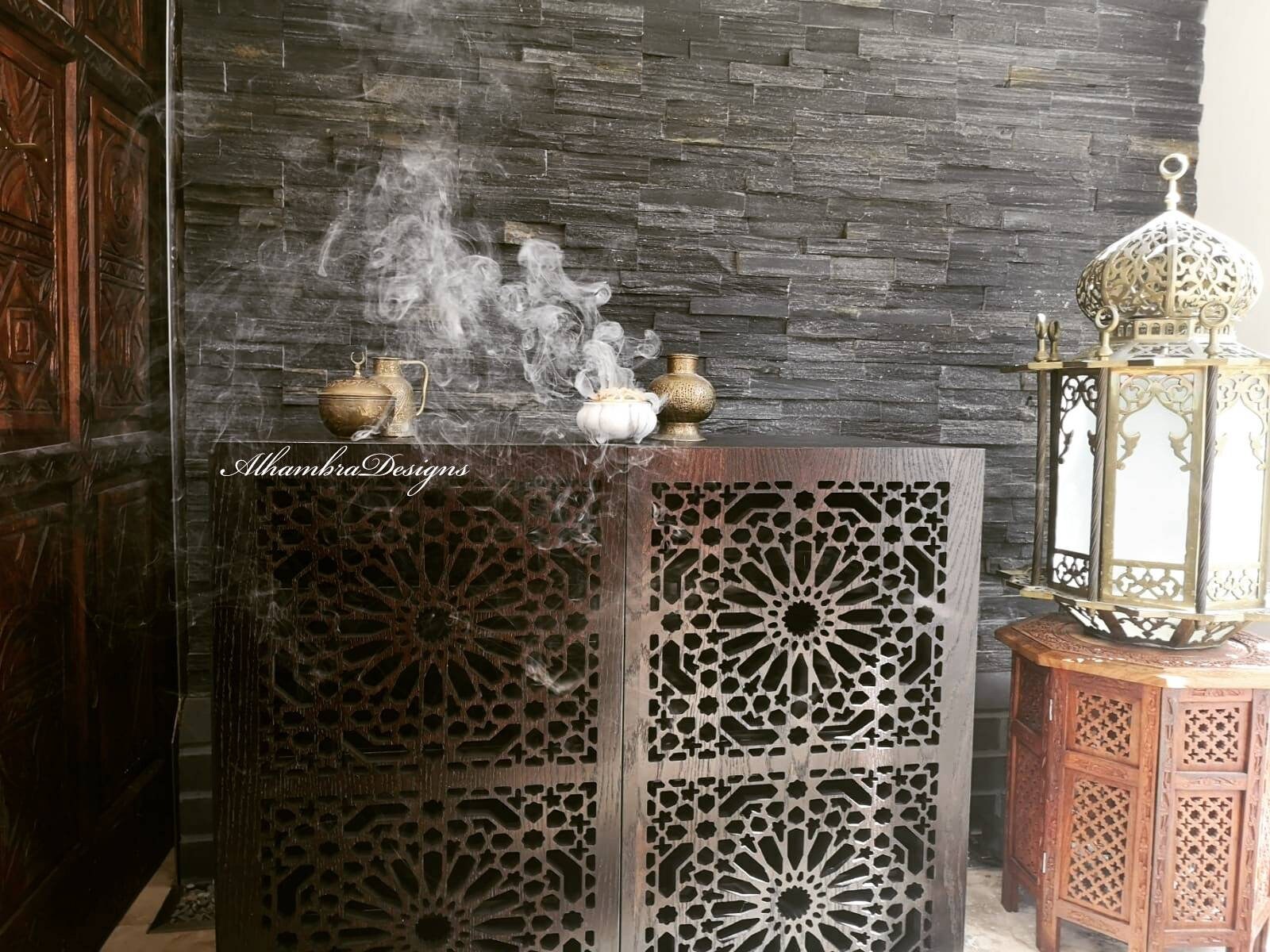 Geometric Islamic Design TV Cabinet Stand by Alhambradesigns | Etsy