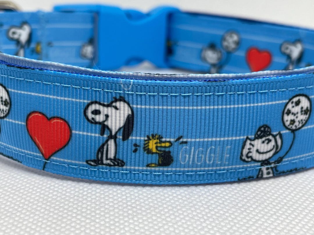 Dog Collar, SNOOPY, Blue Snoopy Pet Fashion, Snoopy Dog Collar ...