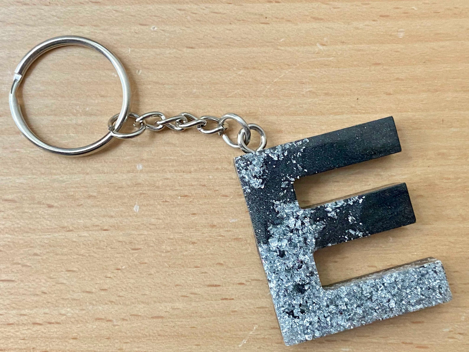 LETTER E KEYCHAIN colorful and unique letter keychains fun | Etsy