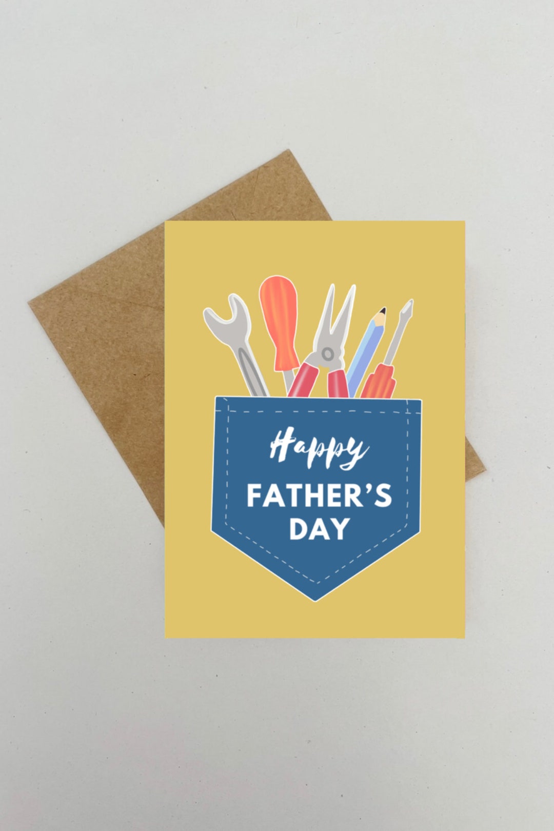 Father's Day Tools Greeting Card - Etsy