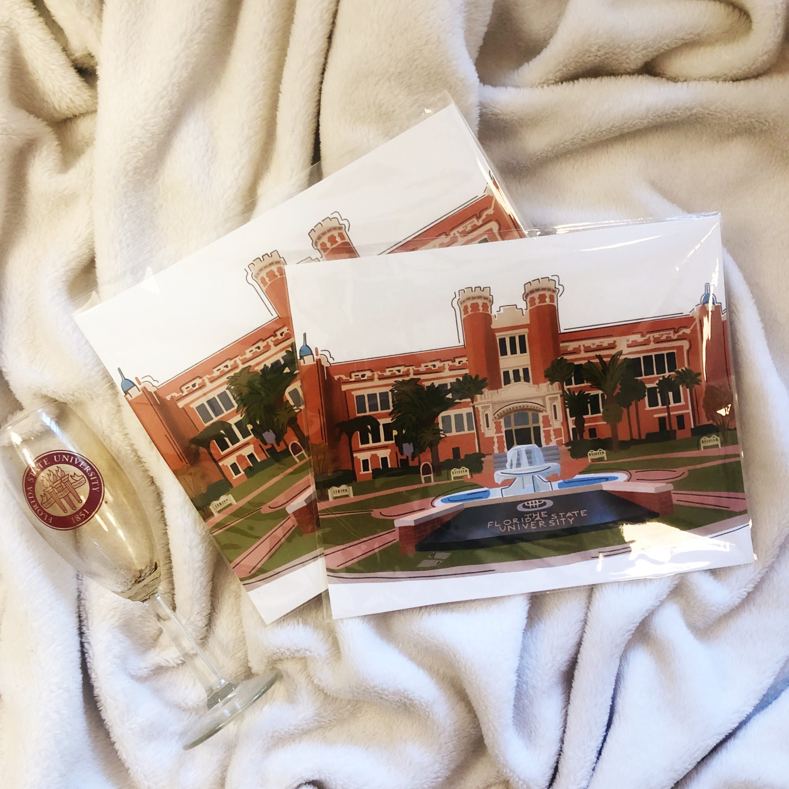 FSU Westcott Fountain Print | Etsy
