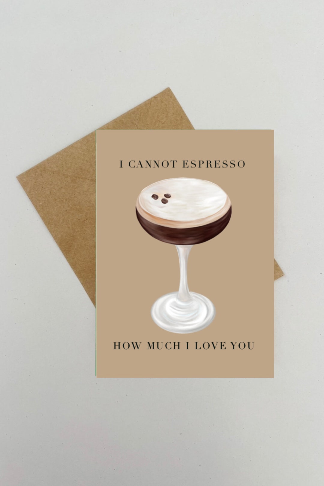 Espresso Martini Greeting Card - Etsy