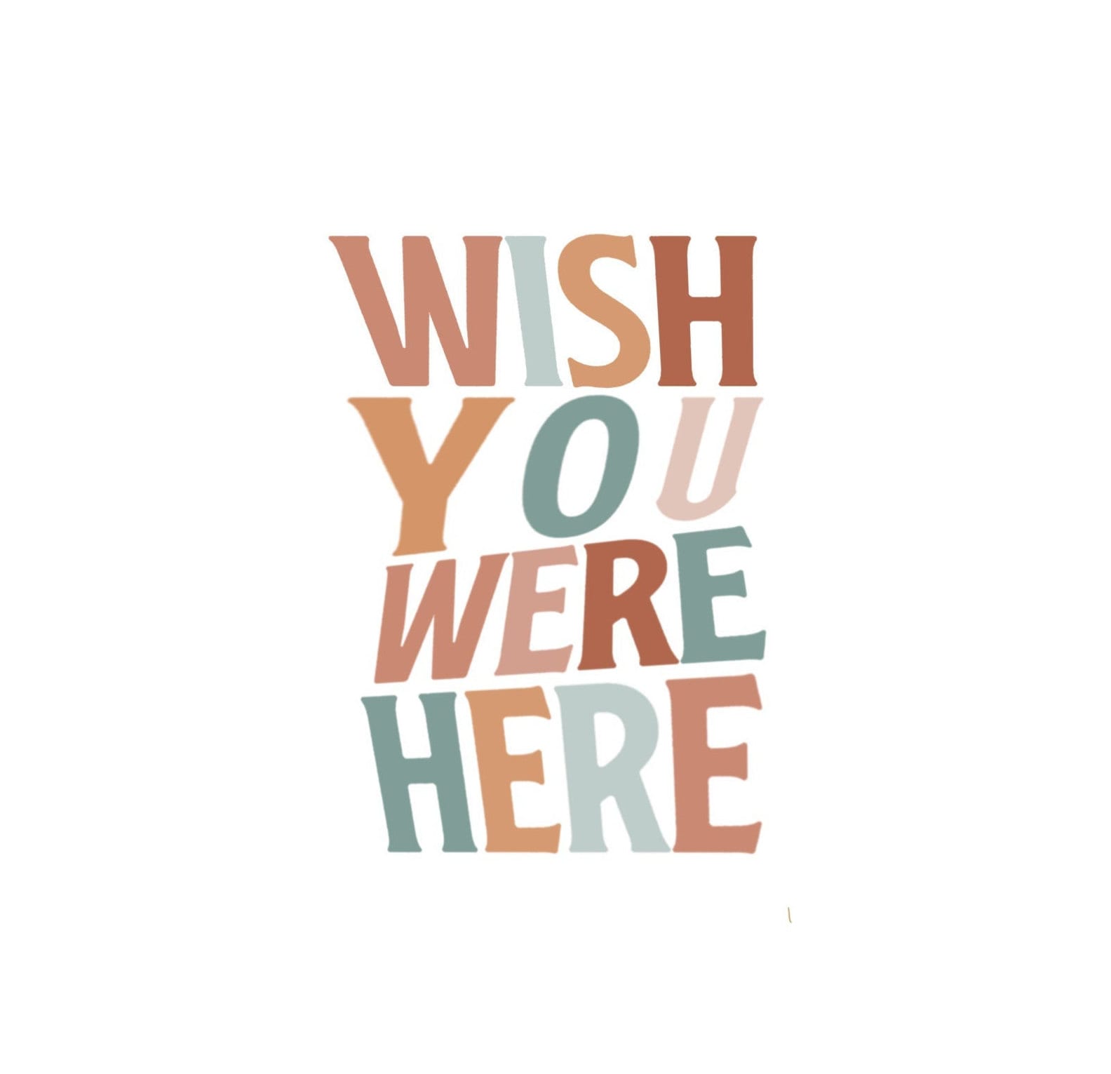 Wish you were here Greeting Card | Etsy