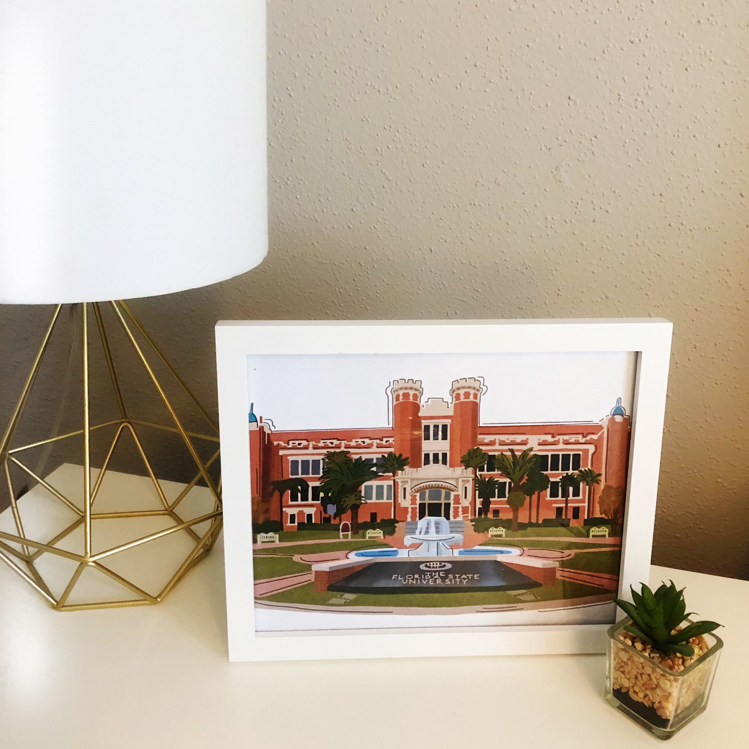 FSU Westcott Fountain Print | Etsy