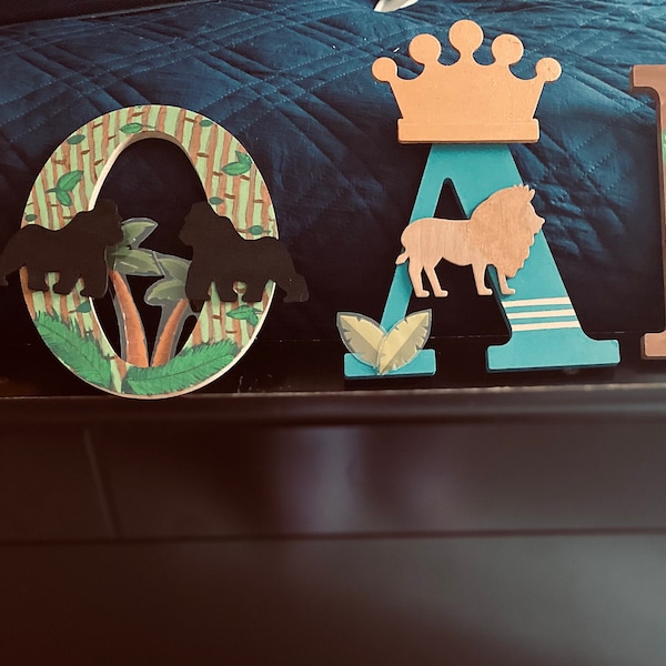 Safari Letters - Etsy