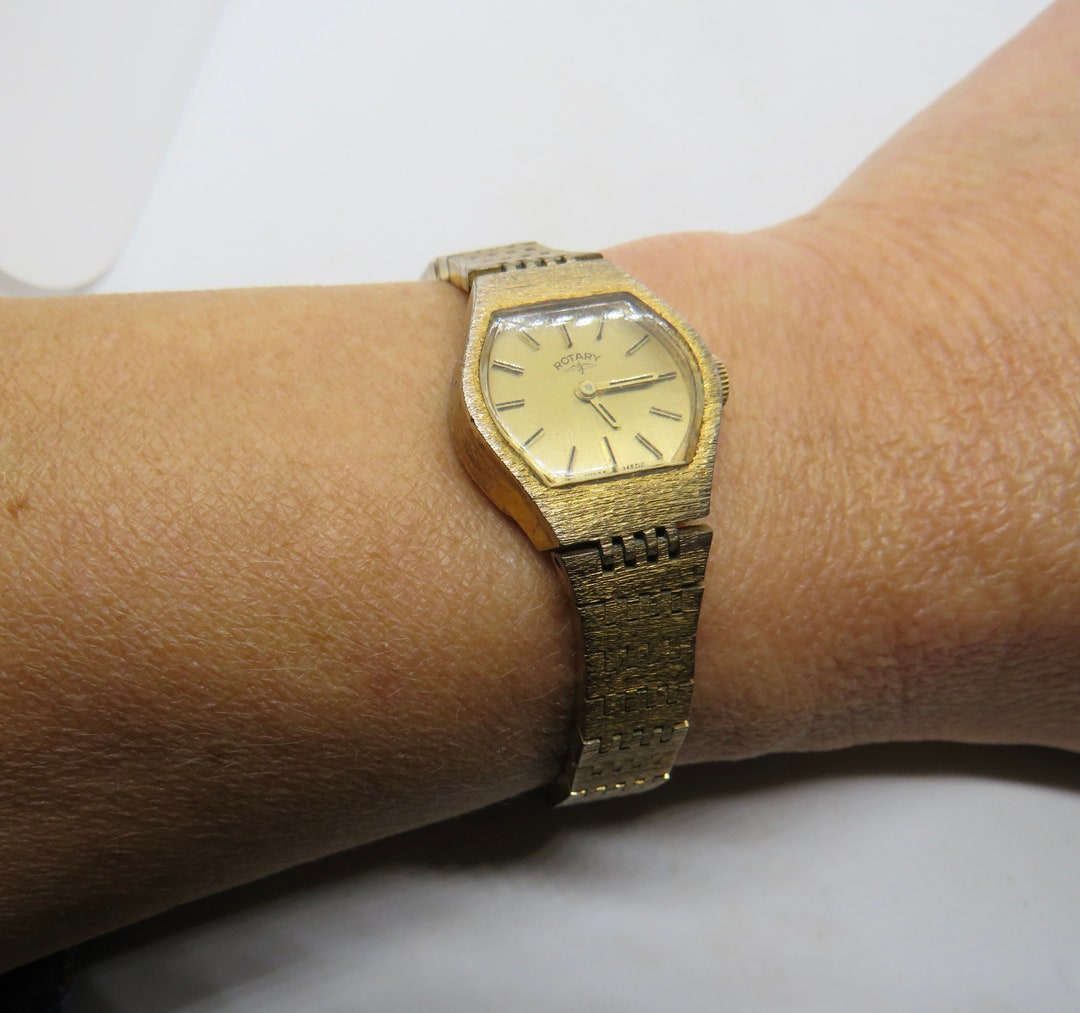 Vintage Gold Mechanical Watch / Womens Gold Dress Watch / Ladies Watch ...