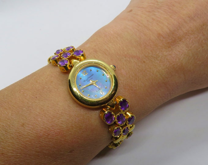 Vintage Cocktail Watch / Large Wrist Size 8" / Quartz Watch / Marcel ...