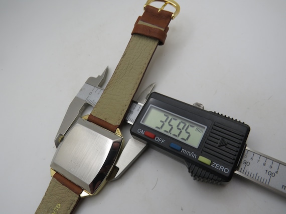 Square watch / vintage automatic watch watch / Swiss … - Gem