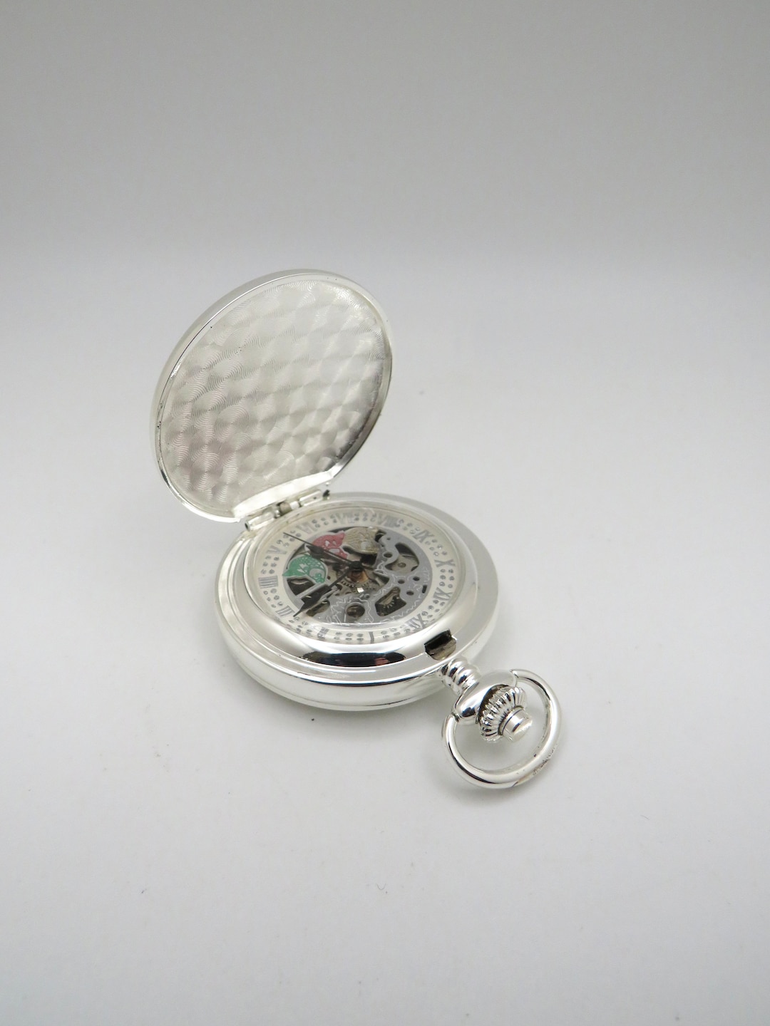 Vintage Train Pocket Watch / Glory of Steam Mechanical Watch / Pendant ...