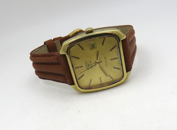 Square watch / vintage automatic watch watch / Swiss … - Gem
