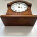 Vintage Wooden Clock / Clock / Made in England / Desk Clock / Mantle ...
