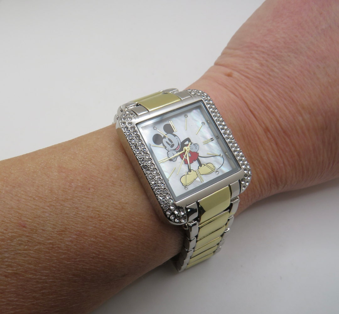 Disney Rectangle Watch Mickey Mouse Watch / Vintage Sport / Fashion ...