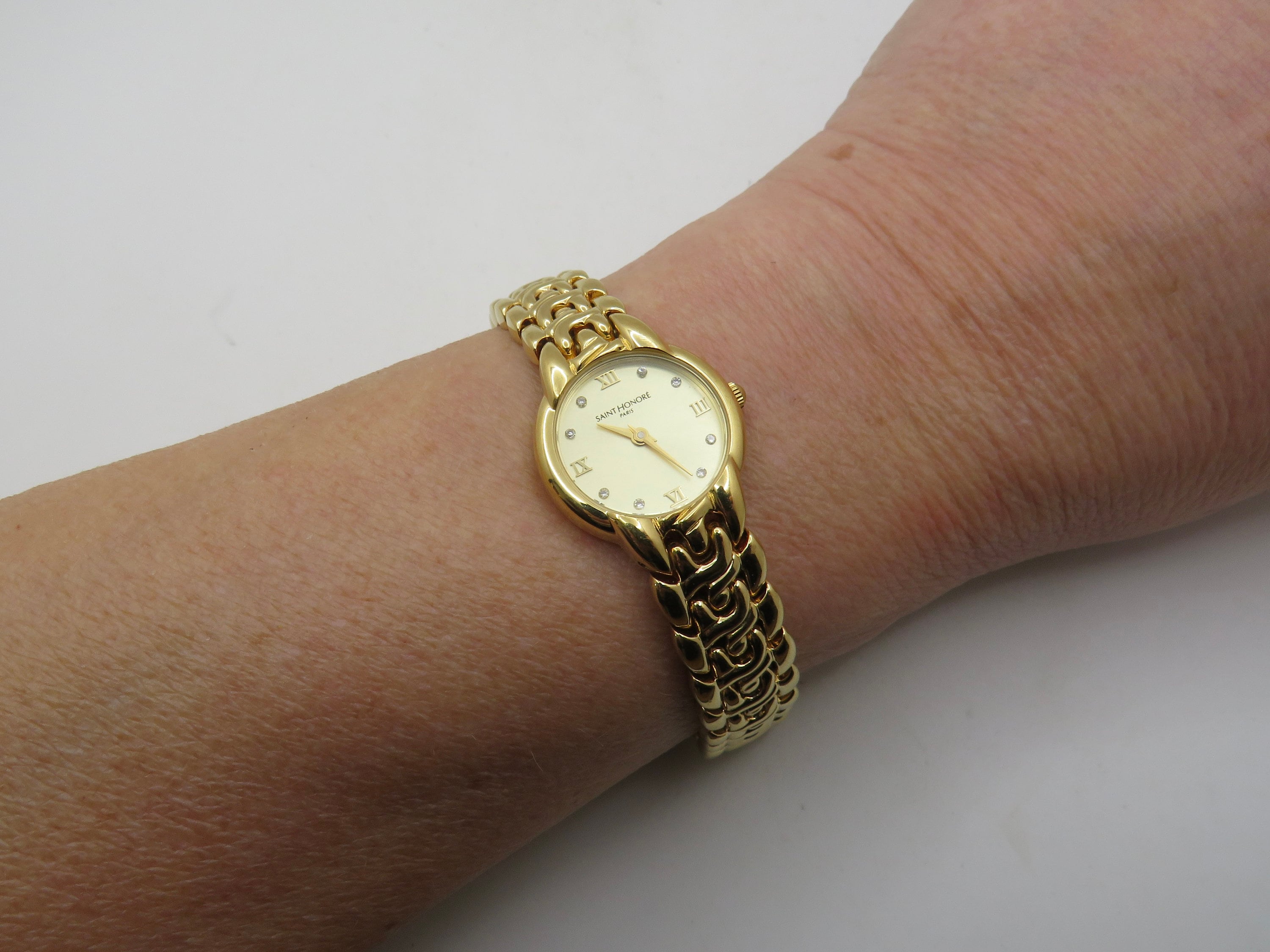 Vintage Saint Honore Watch / Quartz Watch / Gold Watch / 6 Vintage Saint Honore Watch / Quartz Watch / Gold Watch / 6