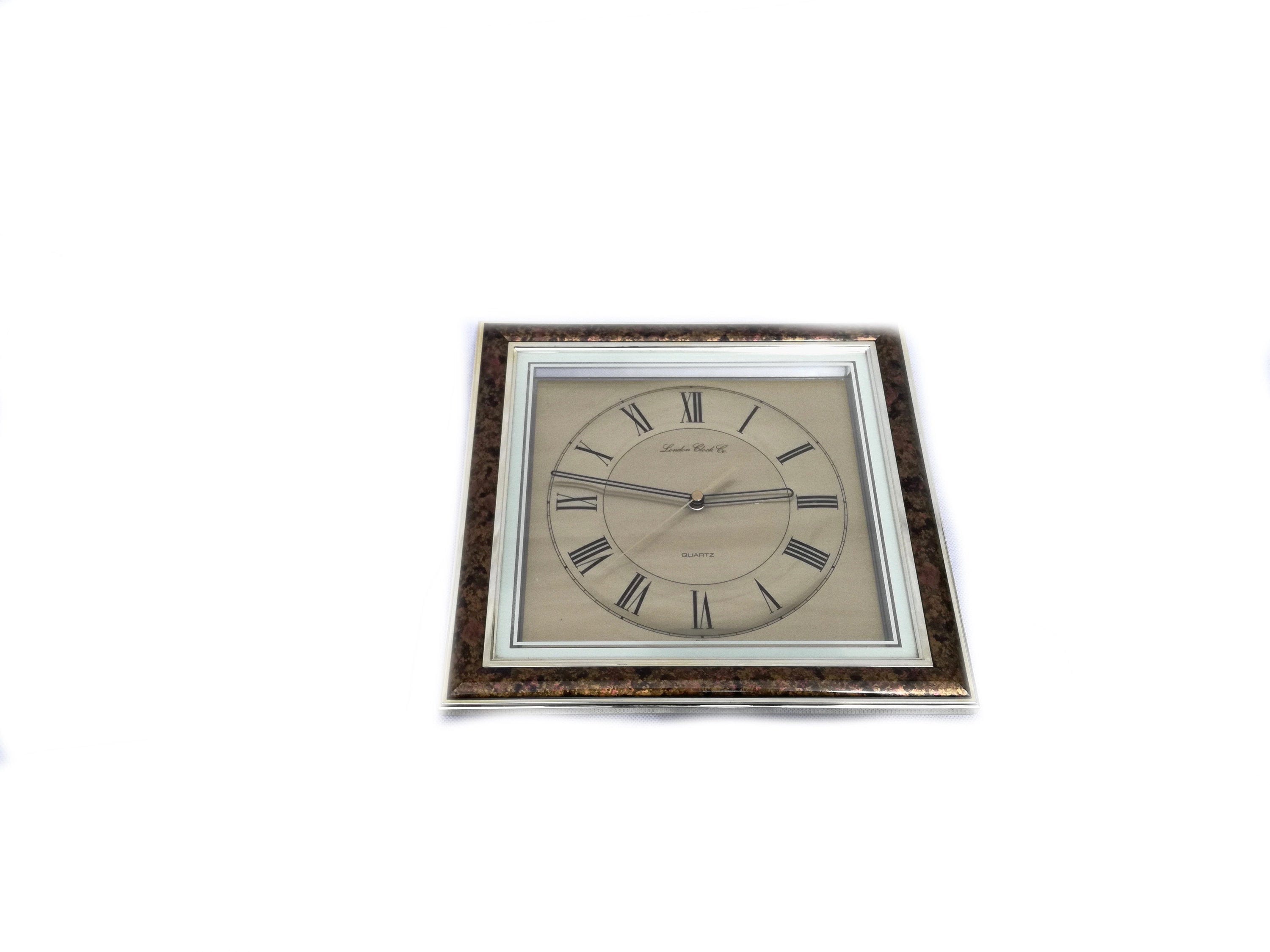 Vintage Wall Clock / 90s / Square Clock / London Clock Company - Etsy UK