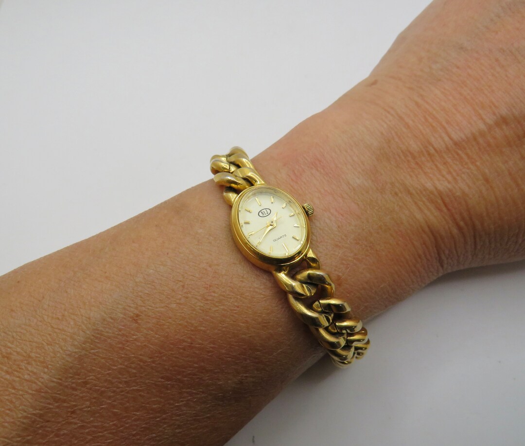 Vintage Gold Chain Watch / 7 Wrist Size Watch / Vintage - Etsy