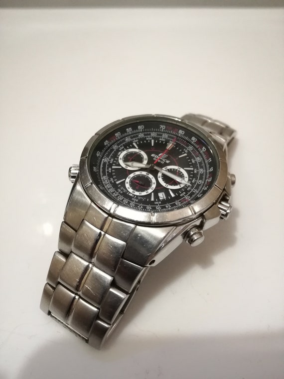 Vintage Casio / chronograph Rare watch / Edifice rare… - Gem